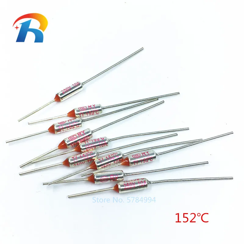 RY-100pcs-Lot-New-Micro-thermal-fuse-10A-250V-RY-152-Degrees-Tf-152-C ...