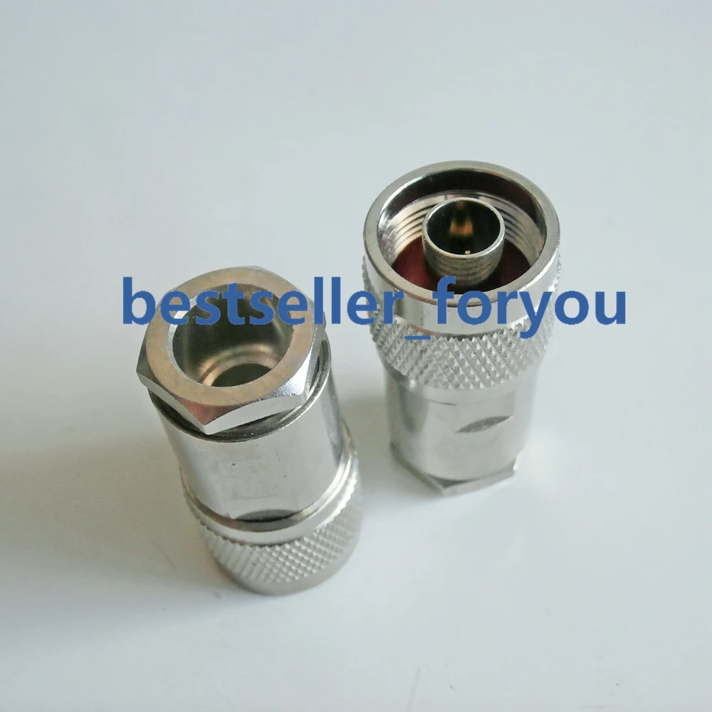 N Male Connector Plug Clamp Straight For RG8 RG165 RG213 LMR400 RF Coax ...