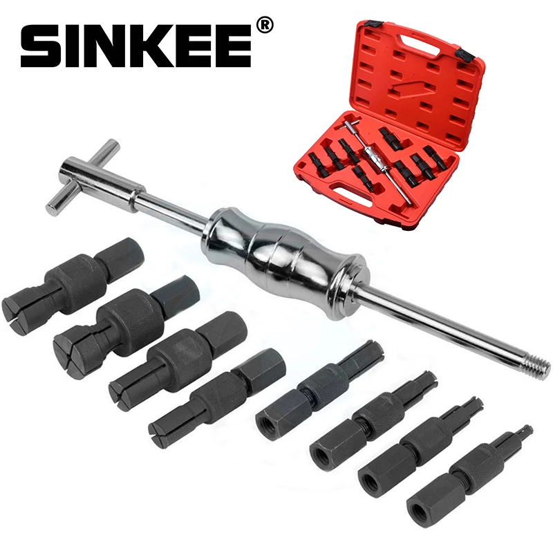9/10pc Blind Hole Kit Slide Hammer Pilot Internal Bearing Puller ...