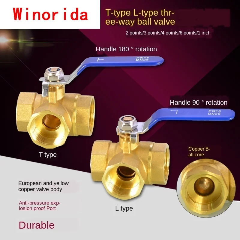 Copper Pipes Fittings Water | Three Way Valves Pipe Fitting | Ball ...