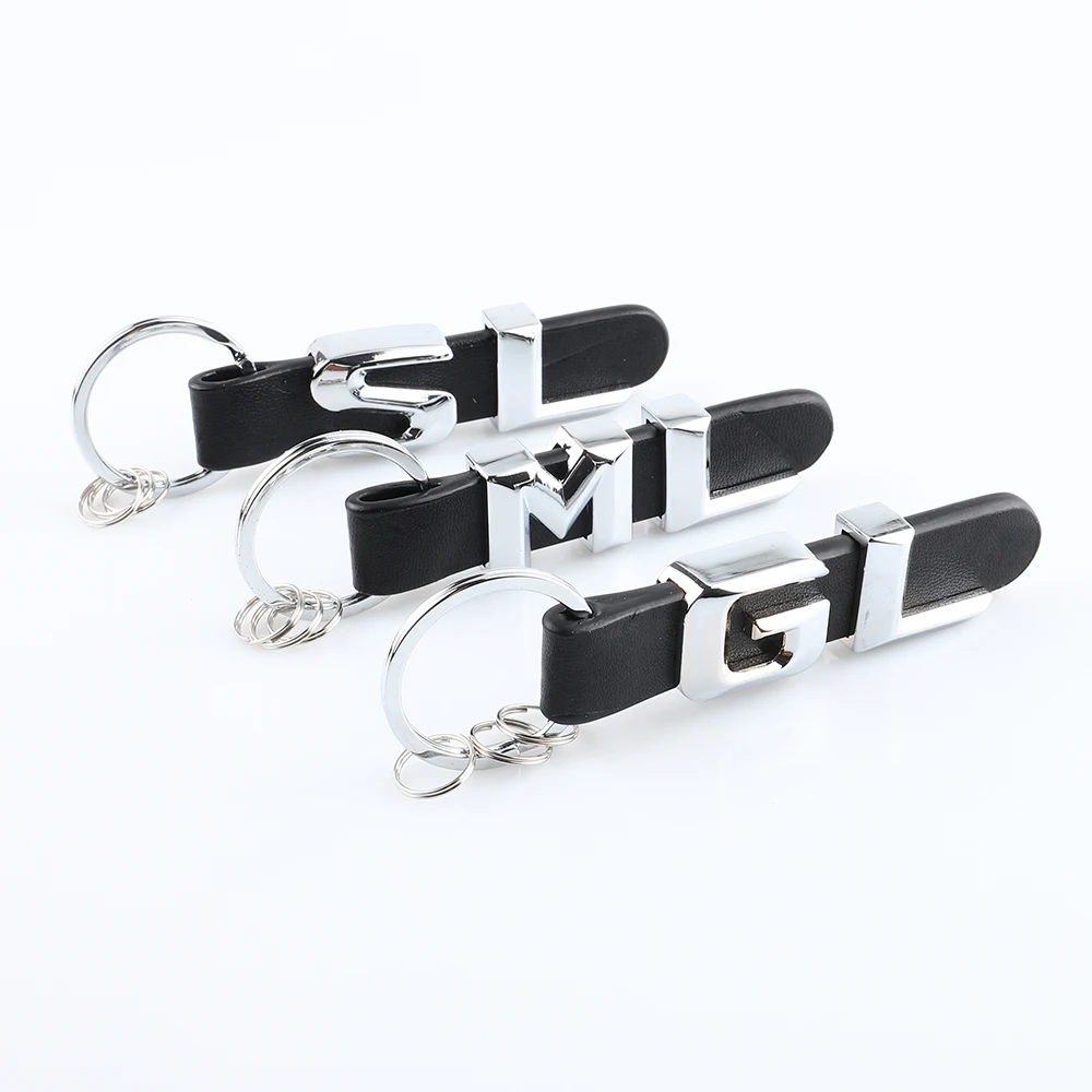 3D Car Keychain Metal Keyring Key Chain Rings Keychains For Mercedes ...