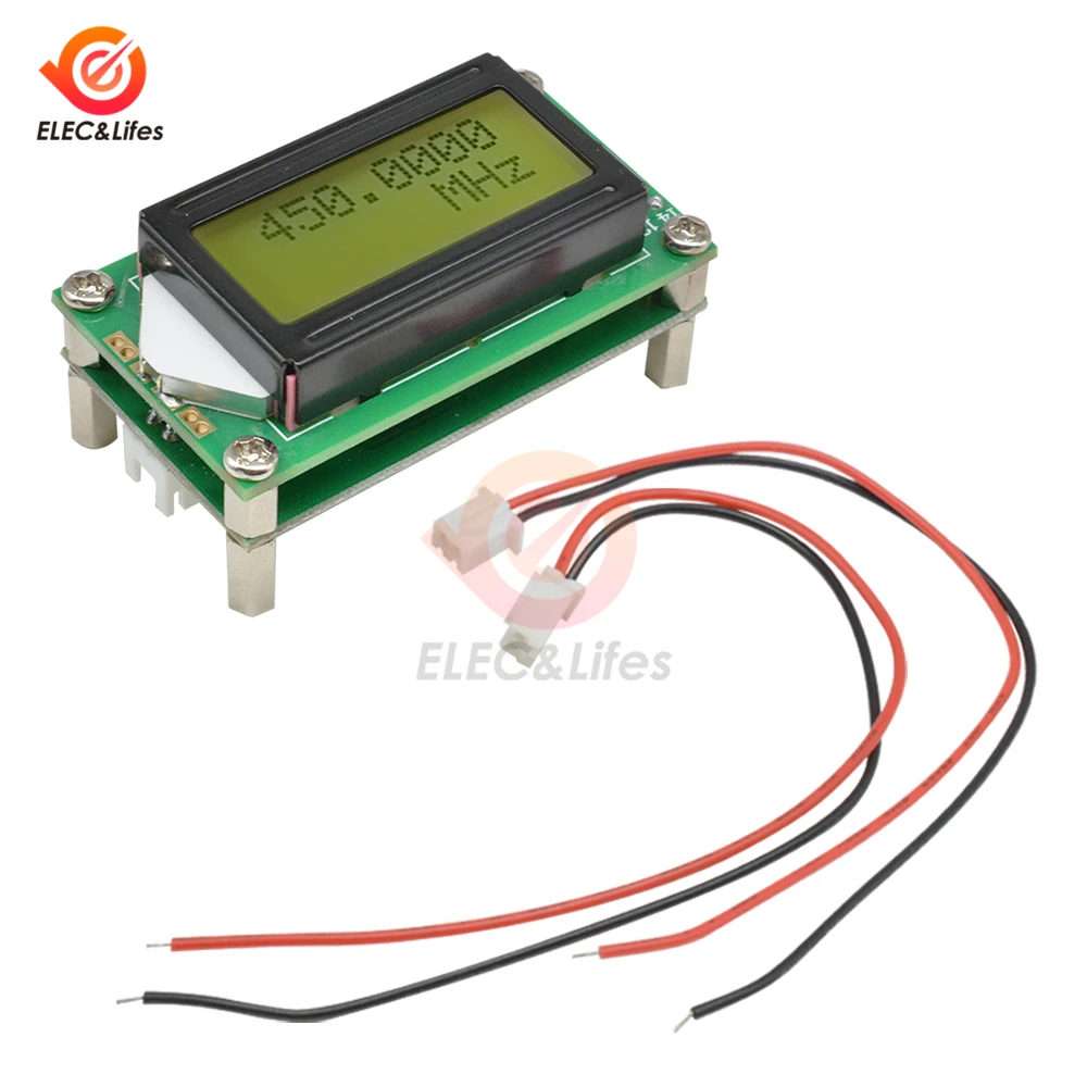 DC 9-12V 1MHz-1.2GHz RF Frequency Counter Tester Digital Cymometer PLJ ...