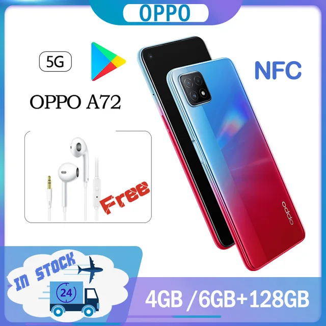 OPPO A72 5G Smartphone 4GB Ram 128GB Rom Original Official New 6.5 inch ...
