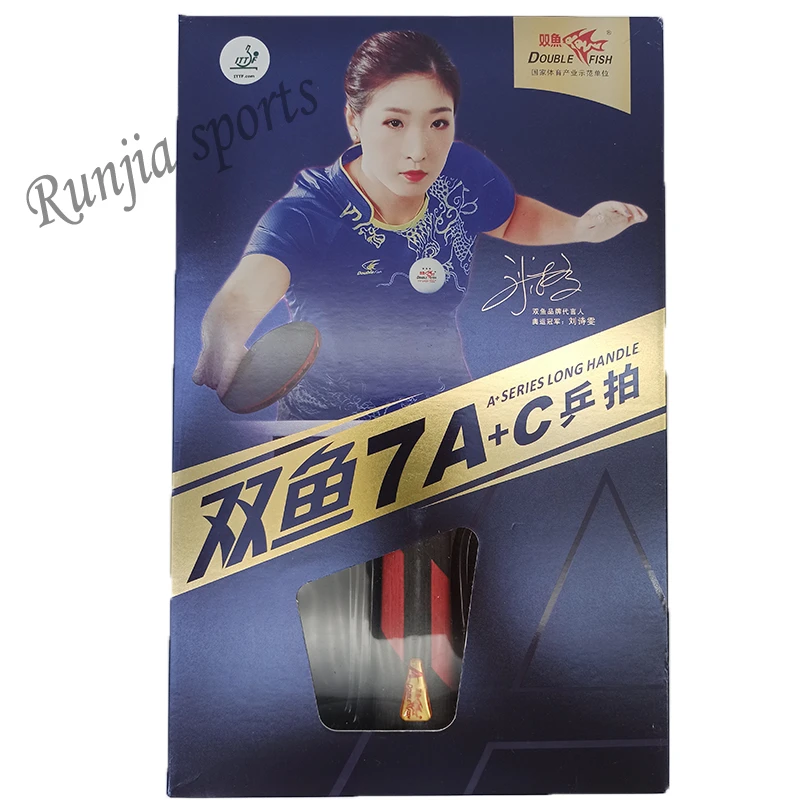 Original finished racket double fish 7a ec 7stars table tennis rackets wenge wood racquet sports ...