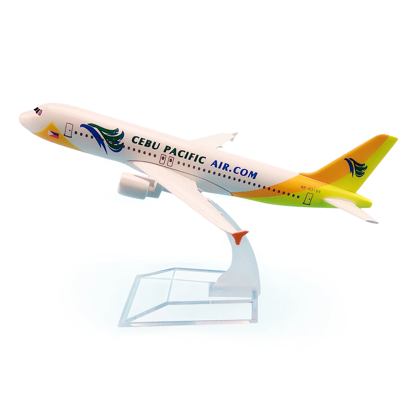 16cm Alloy Metal Philippines Cebu Pacific Air Airlines Airbus 320 A320 ...