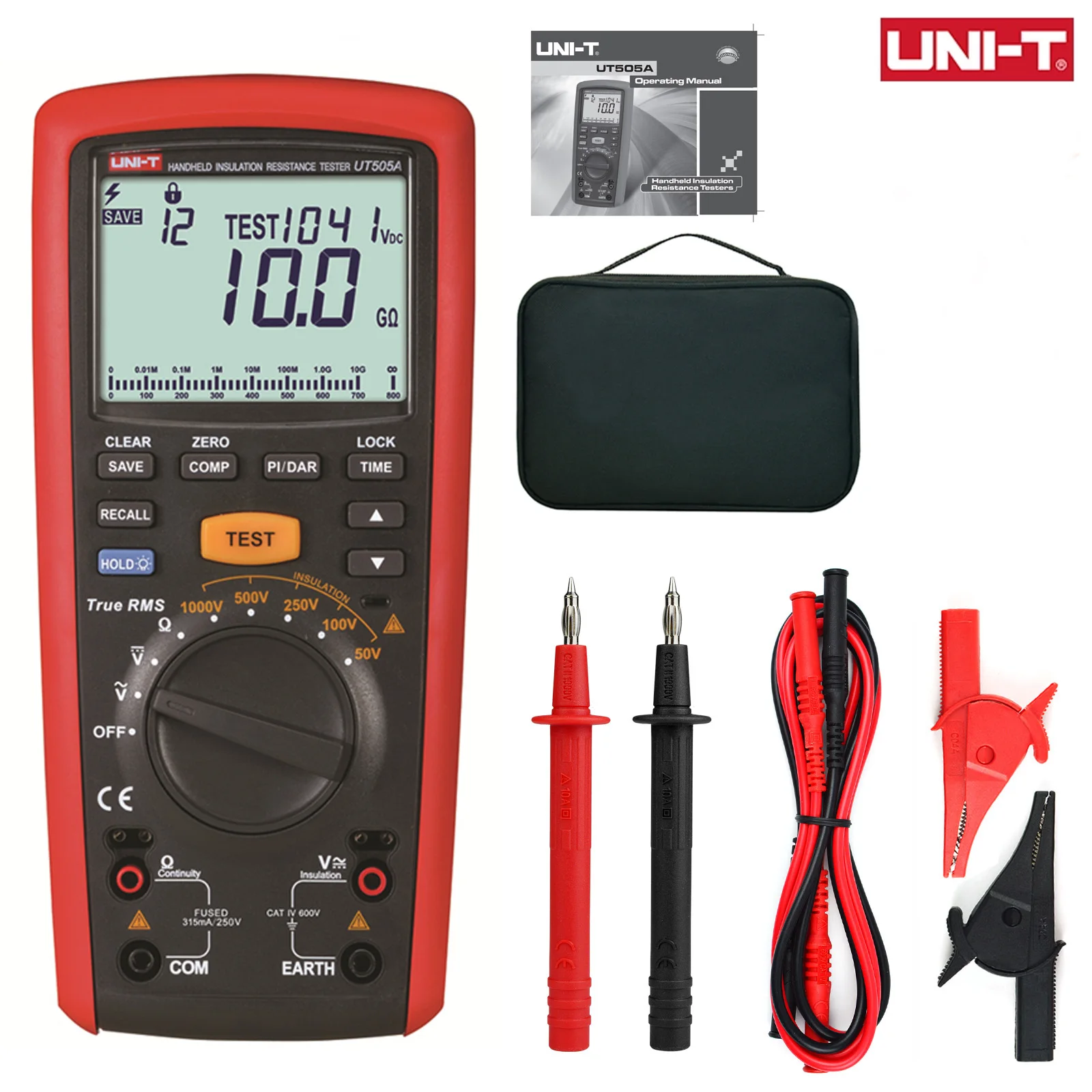 UNI-T-UT505A-UT505B-Insulation-Resistance-Tester-Handheld-Digital ...