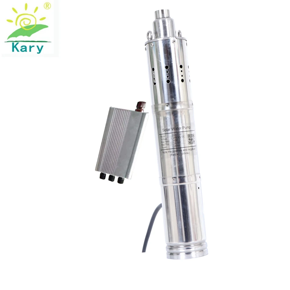 Kary 40m max lift 24v 36v dc submersible solar water pumps, 2M3/H solar ...