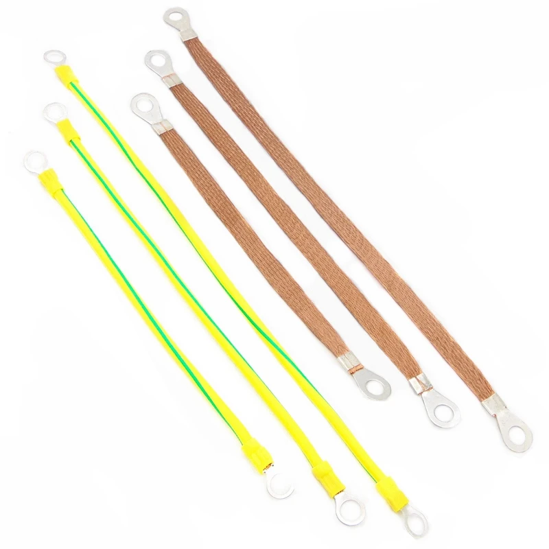 Ground-wire-Yellow-and-green-earth-wire-Braided-wire-2-5-4-6mm-Ground ...