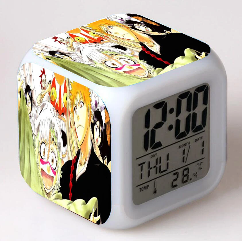 Japanese Anime My Neighbor Totoro Design LED Colorful Light Alarm Clock ...