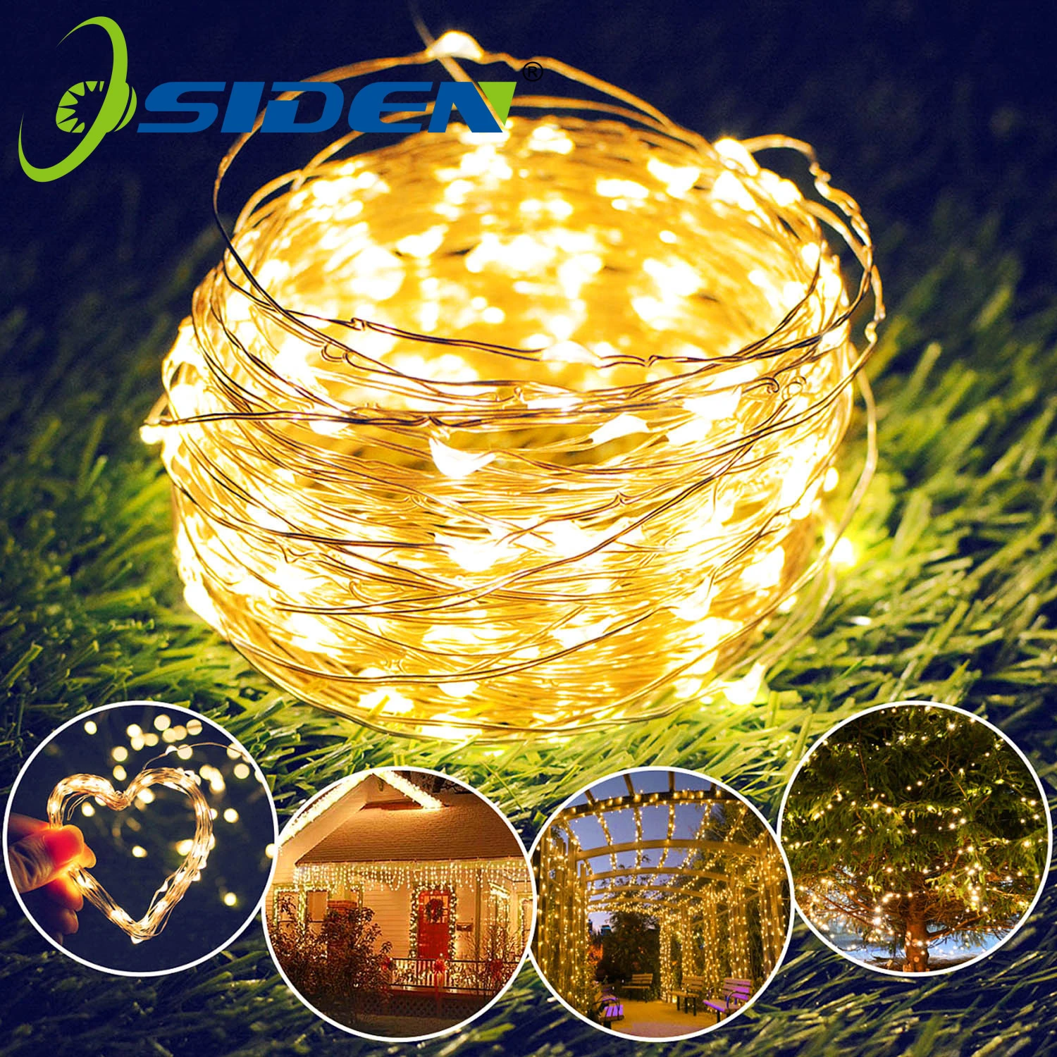 Christmas Led String Light 2m 5m 10m 3aa Battery Operated Garland ...