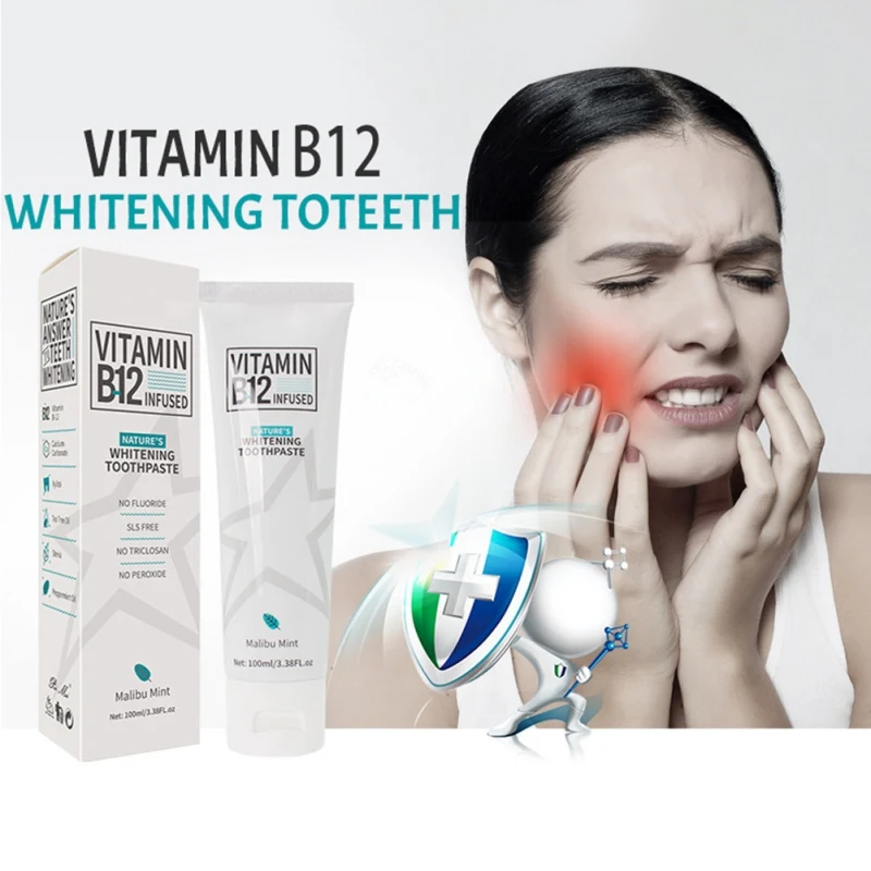100ml-Vitamin-B12-Toothpaste-Mint-Brighten-Gum-Repair-Oral-Hygiene ...
