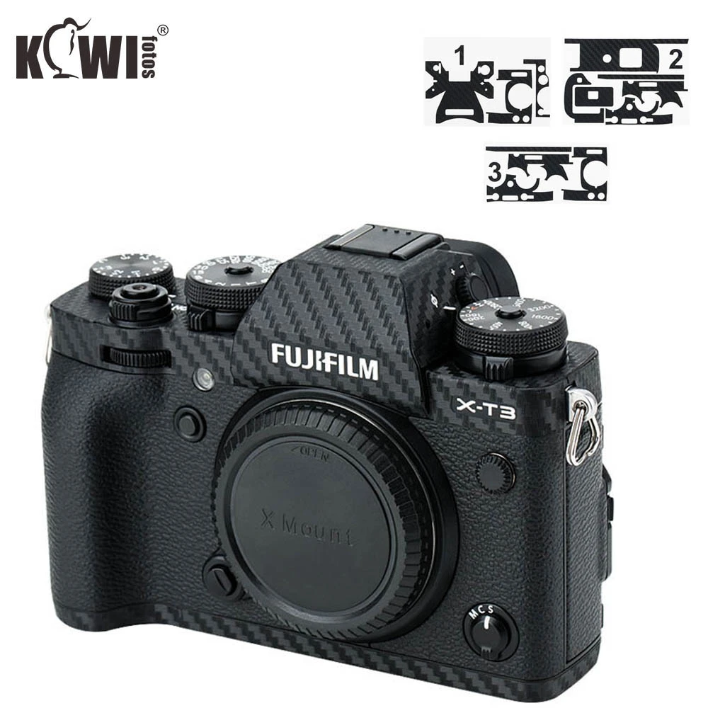 Kiwi Anti-scratch Camera Body Cover Carbon Fiber Film For Fujifilm X-t3 ...