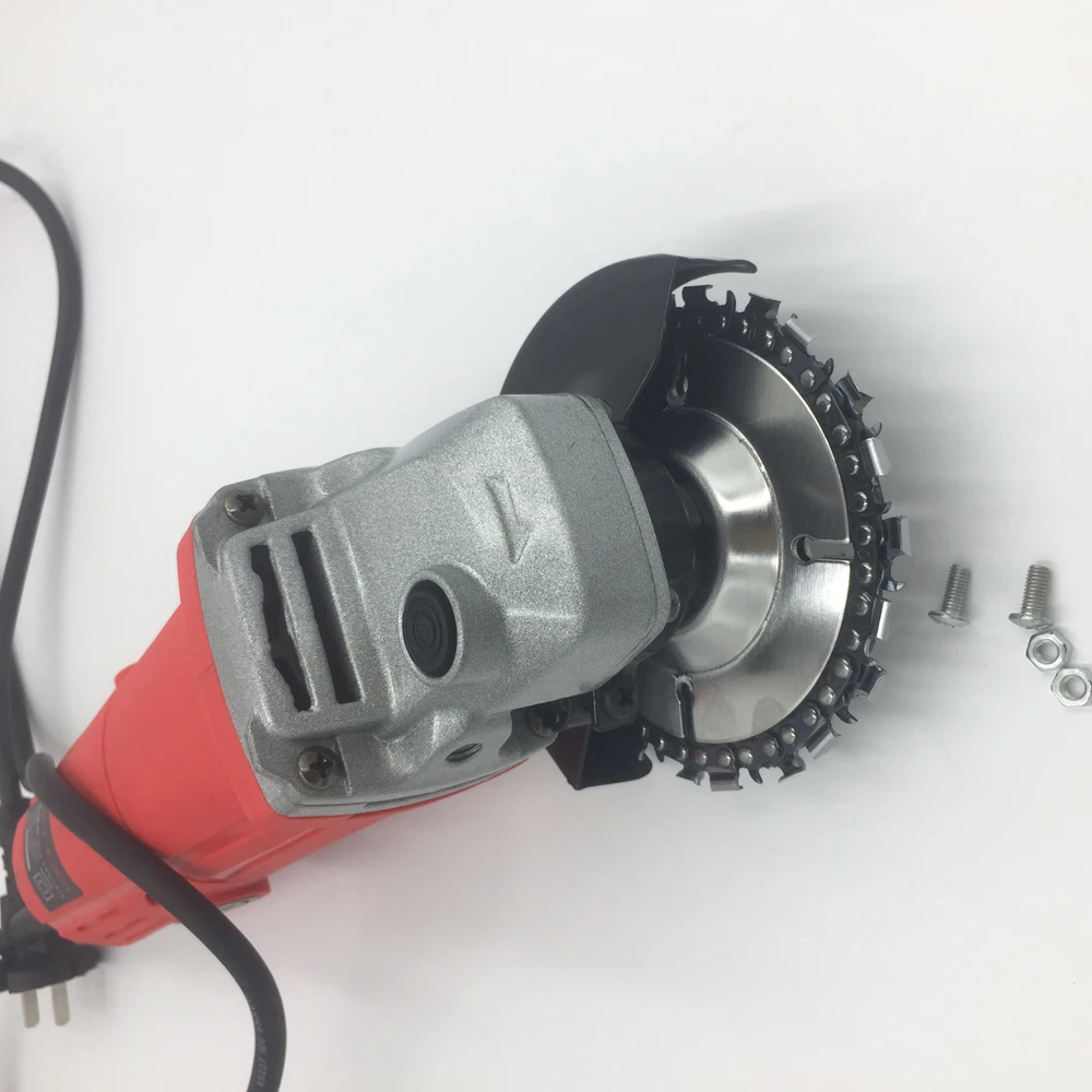 Steel 4 Inch Grinder Disc and Chain with Screws Fixing 22 Tooth Fine ...