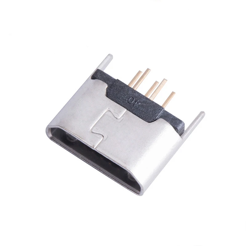 10pcs-Vertical-MICRO-mini-USB-5pin-female-seat-180-degrees-jack-5P ...