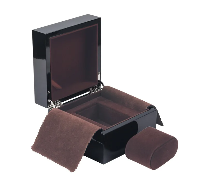 Black-lacquered-metal-sign-logo-wooden-high-end-watch-box-brand-watch ...