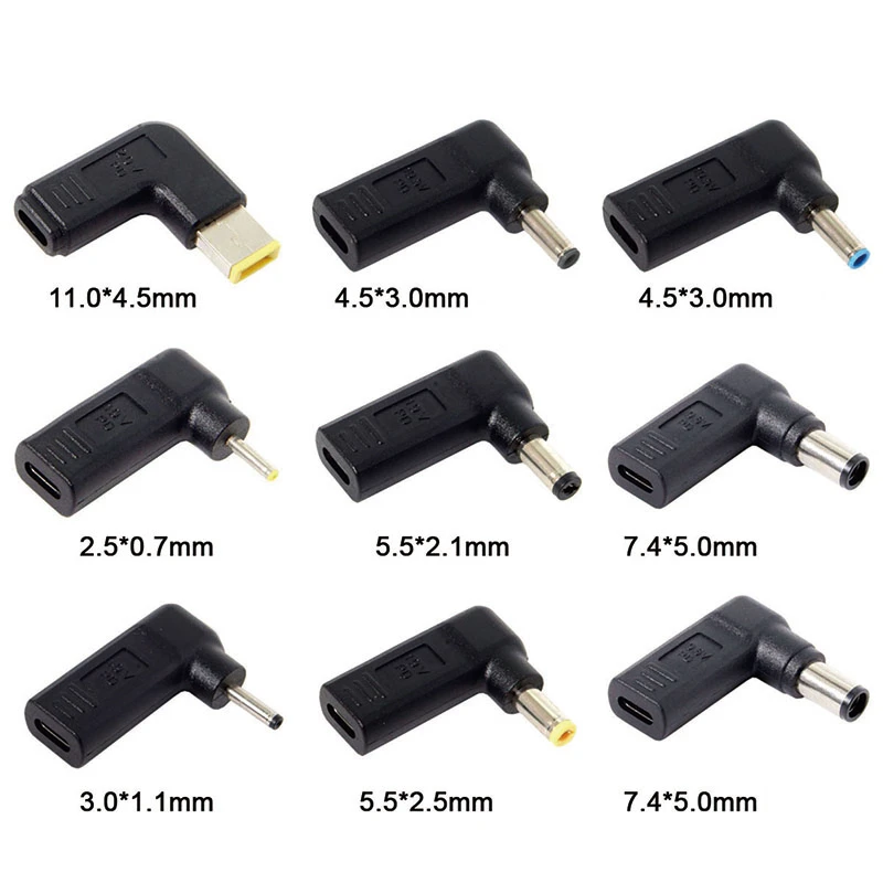 Laptop Power Adapter Connector Dc Plug Usb Type C Female To Universal ...