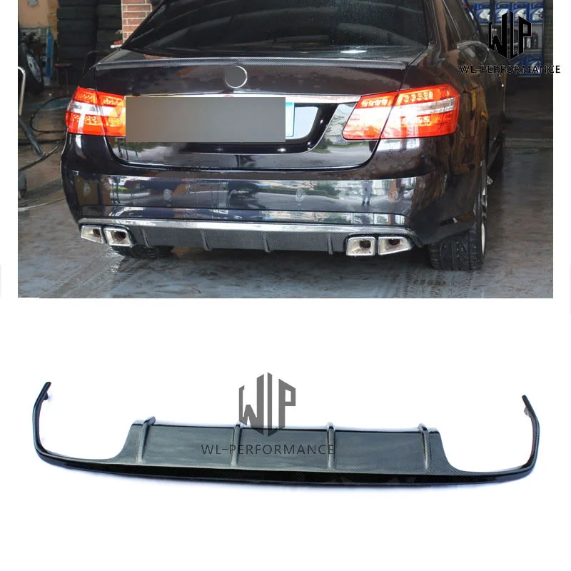 W212 High Quality Carbon Fiber Rear Lip Diffuser Car Styling for ...