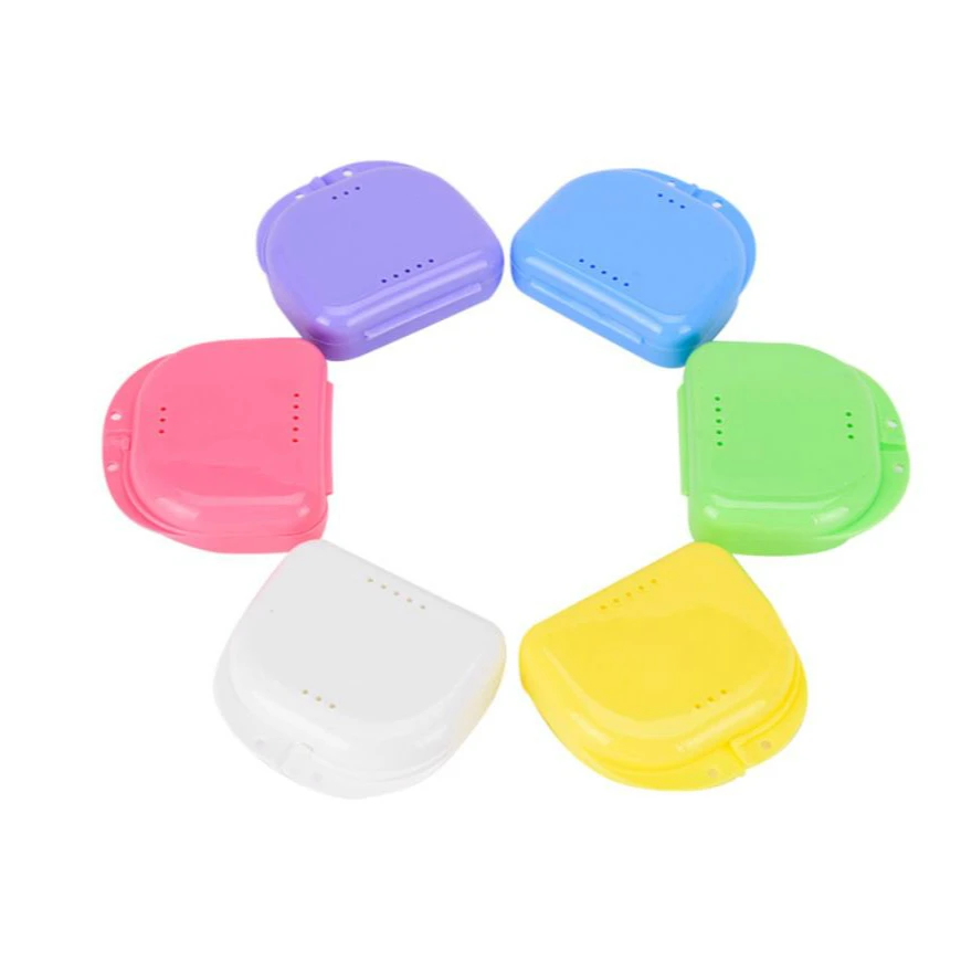 50pcs/lot Dental Partial Denture Storage Box Orthodontic Brace Retainer ...