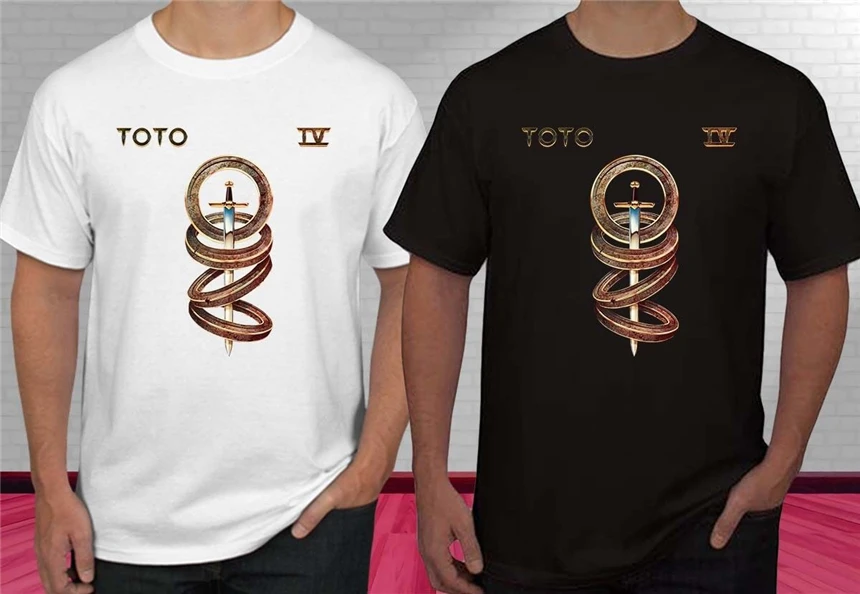 Toto Rock Band Legend Tour Logo Black & White Men'S T Shirt S 2Xl ...