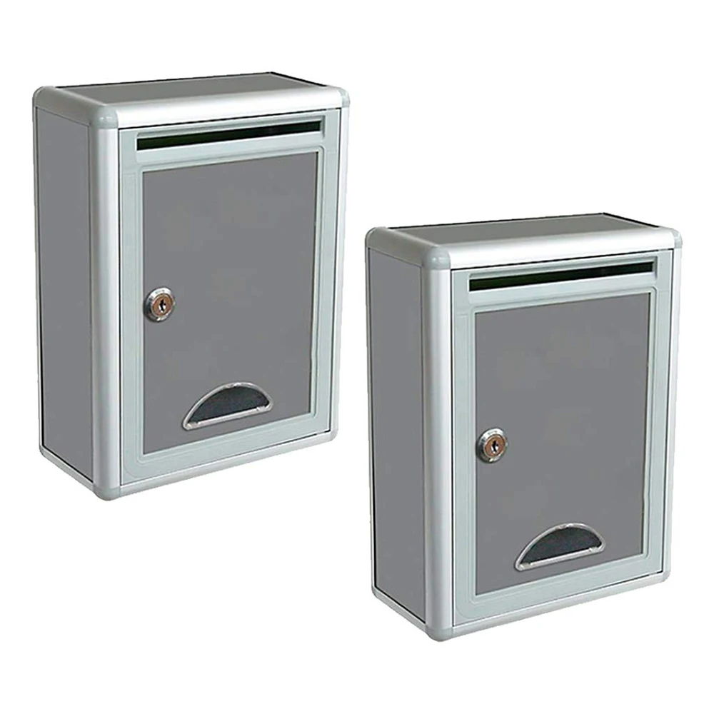 Aluminum Wall Mount Mailbox Balcony Garden Newspaper Letter Box Modern ...