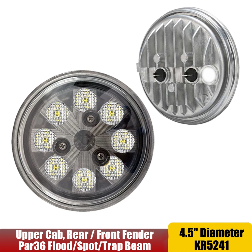 Par36 24w Led Hood Light Ge4509 For Case Tractor 1190, 1290, 1390, 1490 ...