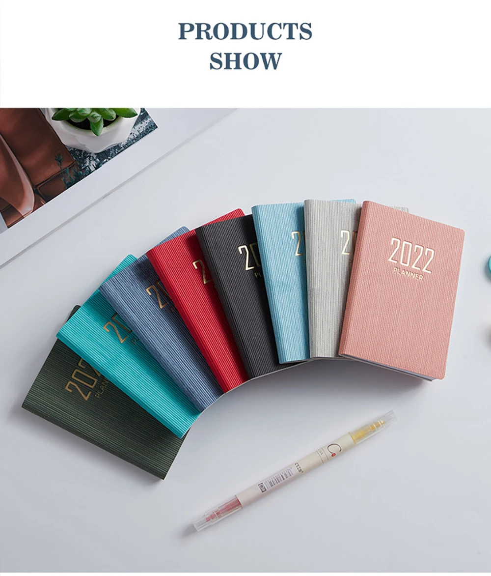 Feuillet mobile,Mini carnet de poche Portable A7 2022 jours,carnet ...