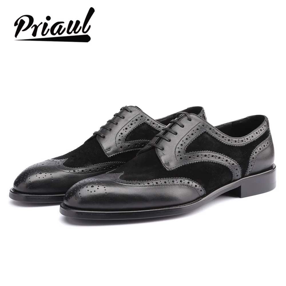 Sapatos de couro masculino derby real couro genuíno casamento ...