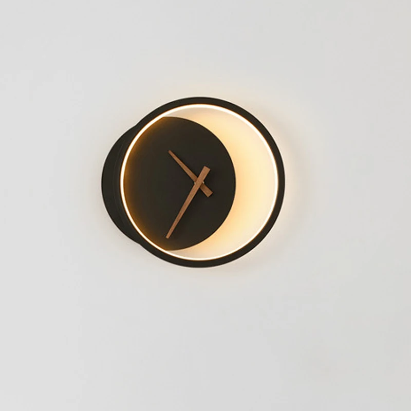 15w Led Wall Lamp Clock Background Wall Decoration Lamp Living Room ...
