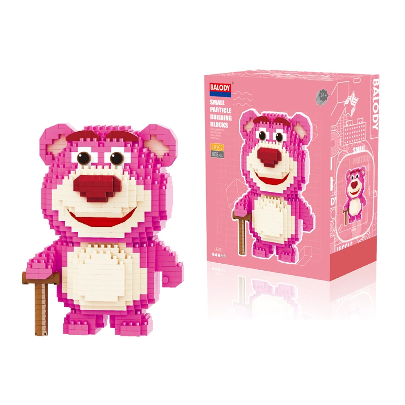 808pcs+ Toy Storys Building Blocks Assembly Lotso Bear Model Bricks ...