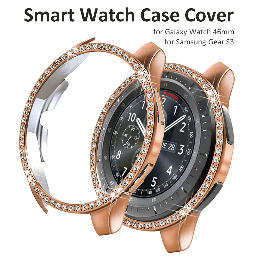 Diamond-Cases-for-Samsung-Galaxy-Watch-46mm-42mm-Girl-Smartwatch-Cover ...