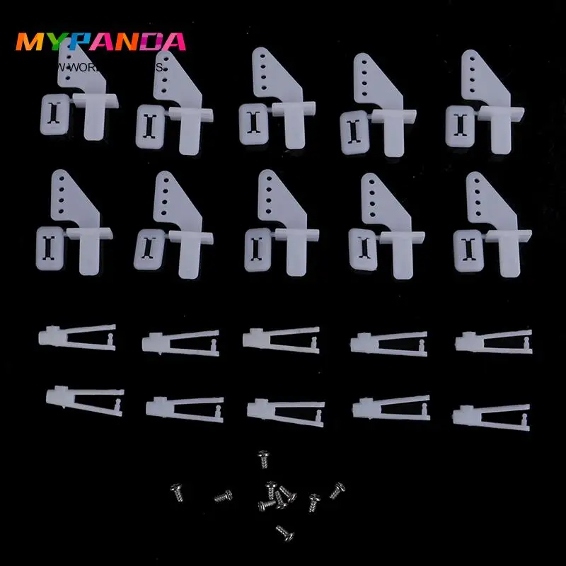 10 Sets Medium Lock On Nylon Control Horn And Clevis 21mm Set Rudder ...