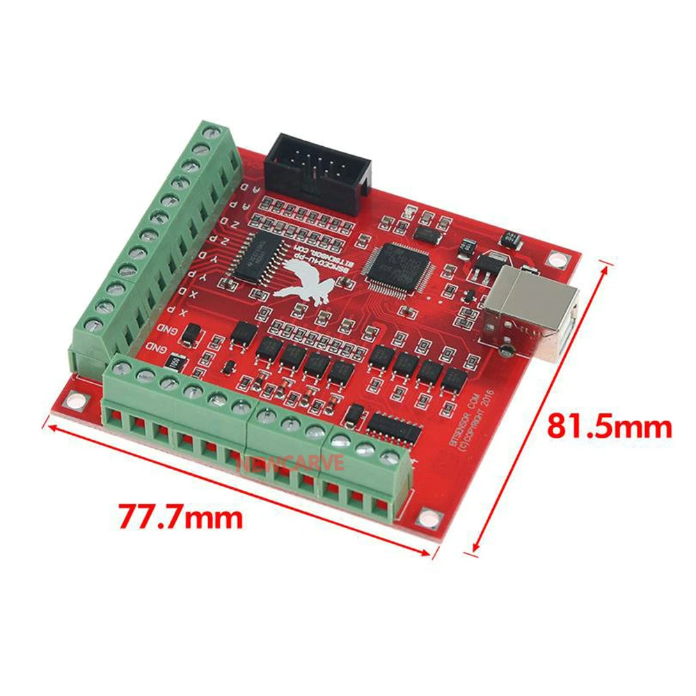CNC USB MACH3 100Khz Breakout Board 4 Axis Interface Driver Motion Controller - digilog.pk
