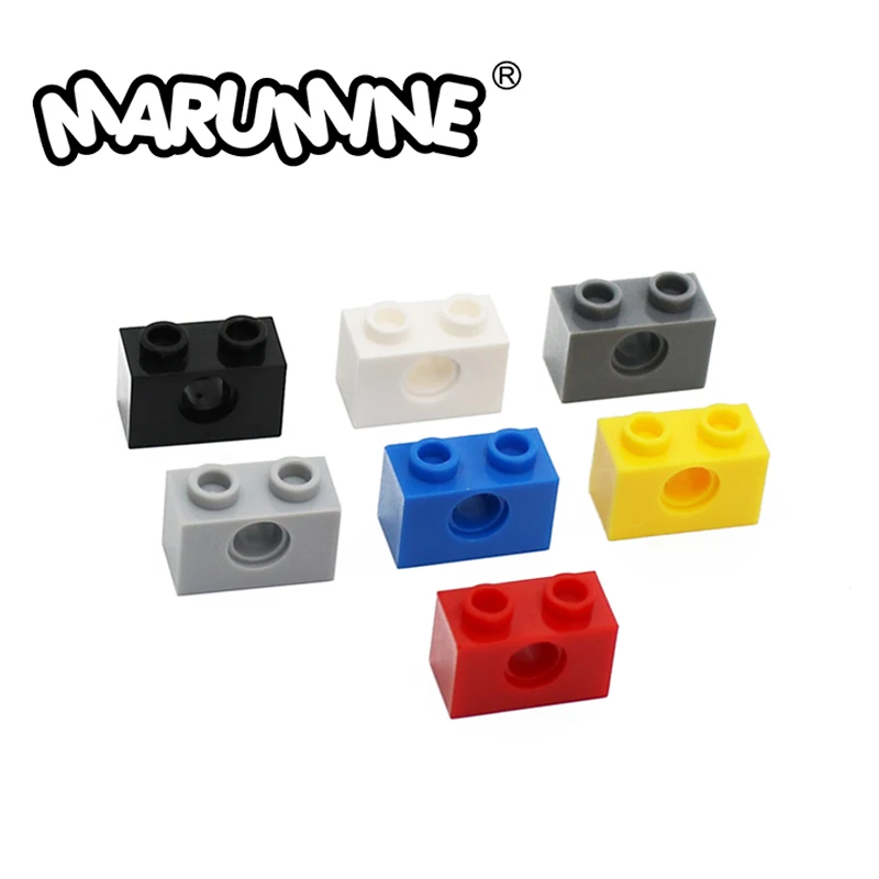 Marumine MOC Technology Bricks 1x2 with Hole 3700 30PCS MOC Building ...
