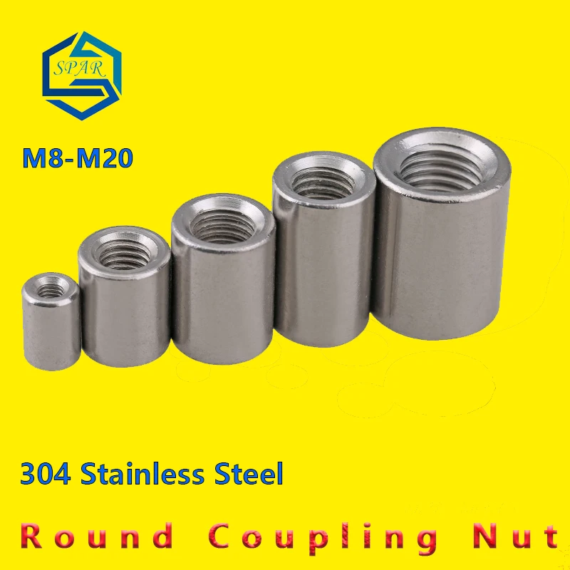 Coupling-Nut-M8-M10-M12-M14-M16-M20-Extend-Round-Nuts-thickened-round ...