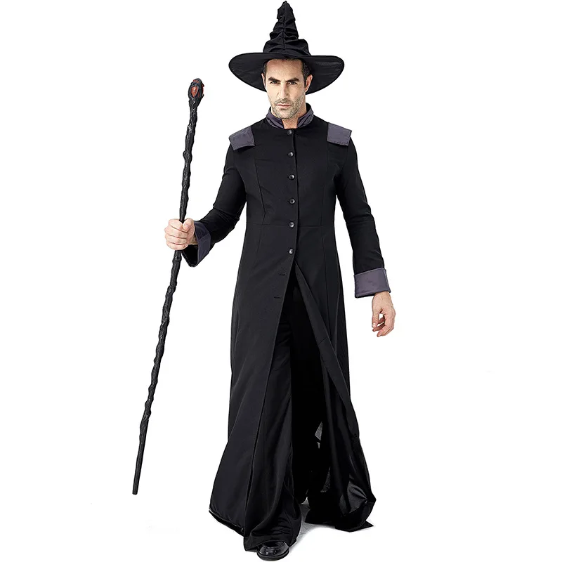 Wicked Wizard Costume Cosplay For Men Halloween Costume For Adult Men ...