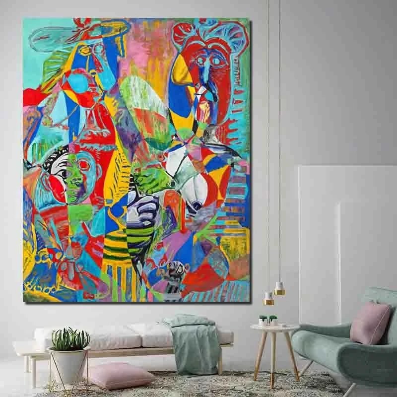 Pablo-Picasso-Leinwand-Gem-lde-Abstrakte-Poster-und-Drucke-Quadros-Wand-Kunst-Bild-f-r ...