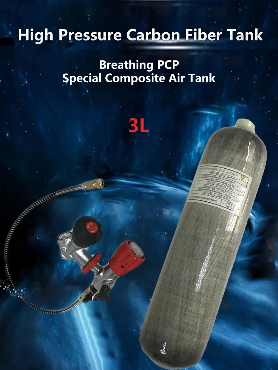 AC103301 Cylinder Pcp Air Rifle 3L 4500Psi Scuba Tank Speargun ...
