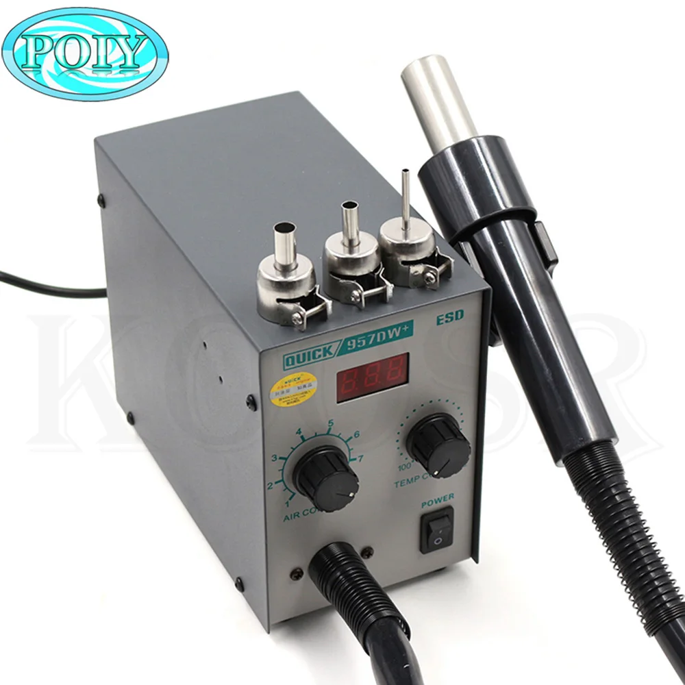 Quick 957dw+ Led Display Adjustable Hot Air Heat Gun With Helical Wind ...