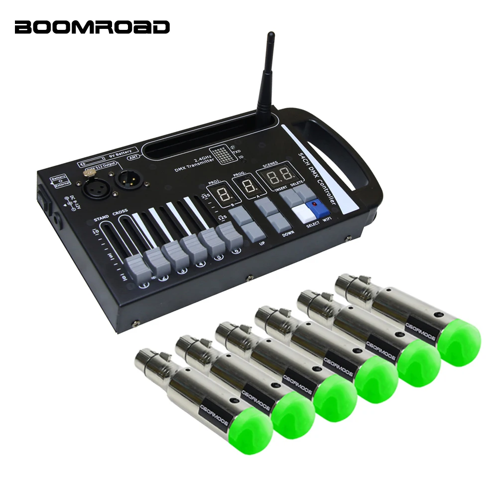 Stage Light Effect Wireless DMX512 Controller Built In Battery DMX ...
