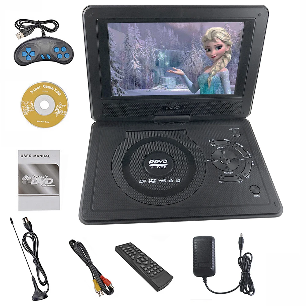 Liedao 9.8 inch Portable DVD EVD VCD SVCD CD Player With Game and radio ...