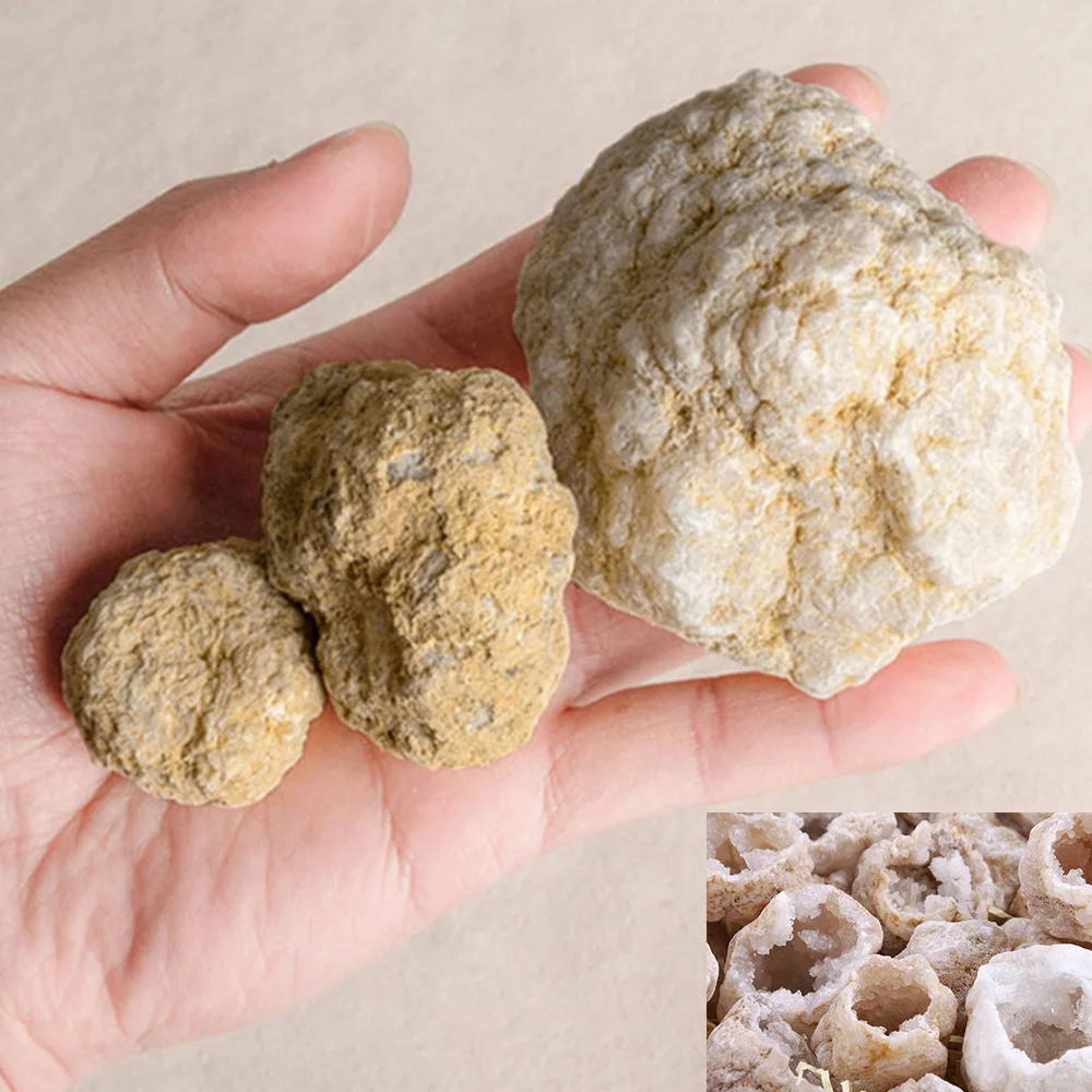 1Pc Unopened Natural Agate Geode Raw Crystal Mineral Healing Crystals ...