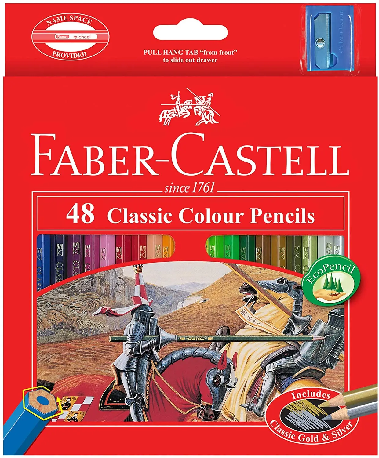 Faber-castell Classic Knight Series Oil Color Pencil 12/24/36/48/60 ...