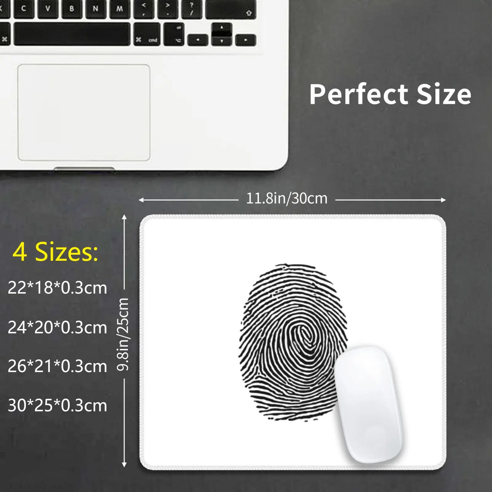 Fingerprint Csi Crime Scene Mouse Pad DIY Print Fingerprint Forensic ...