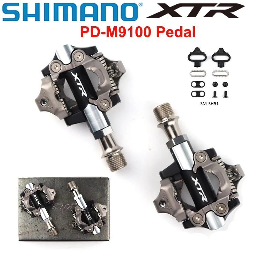 SHIMANO XTR Pedal PD-M9100 Mountain Bike SPD Pedal Clipless race Pedals ...