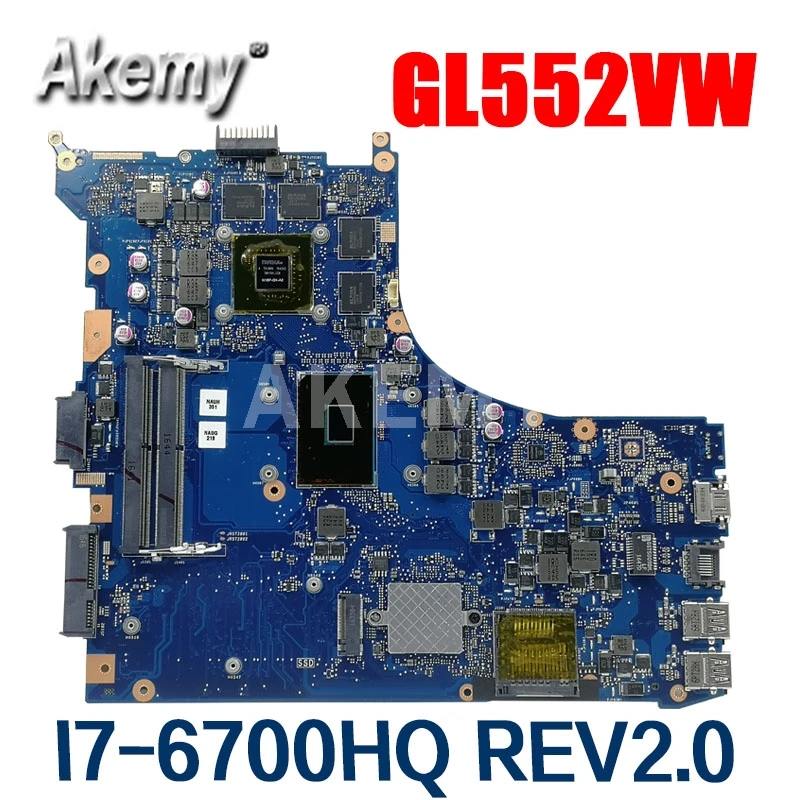GL552VW REV.2.0 노트북 마더 보드 I7 6700HQ GTX950M/4GB ASUS ROG GL552VW GL552VX GL552V GL552VW 마더 보드 ...