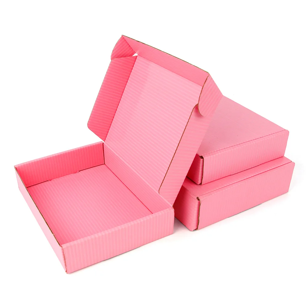 5pcs-10pcs-pink-gift-box-corrugated-clothing-general-transport ...
