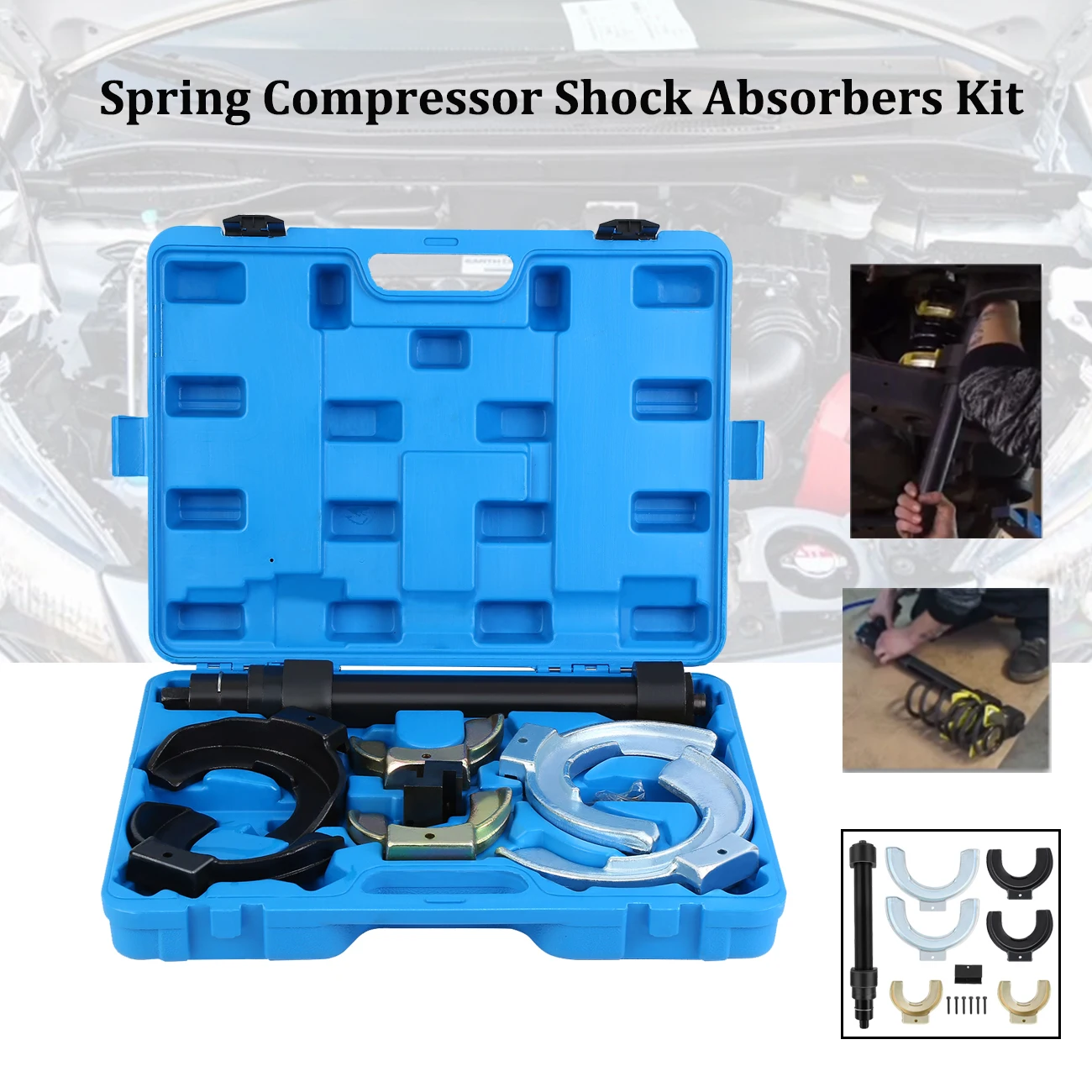 Samger-Shock-Absorber-Spring-Compressor-Kit-Strut-Assembly-Disassembly ...
