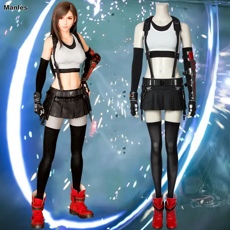 Final Fantasy VII Remake Tifa Lockhart Cosplay Costume Women Halloween ...