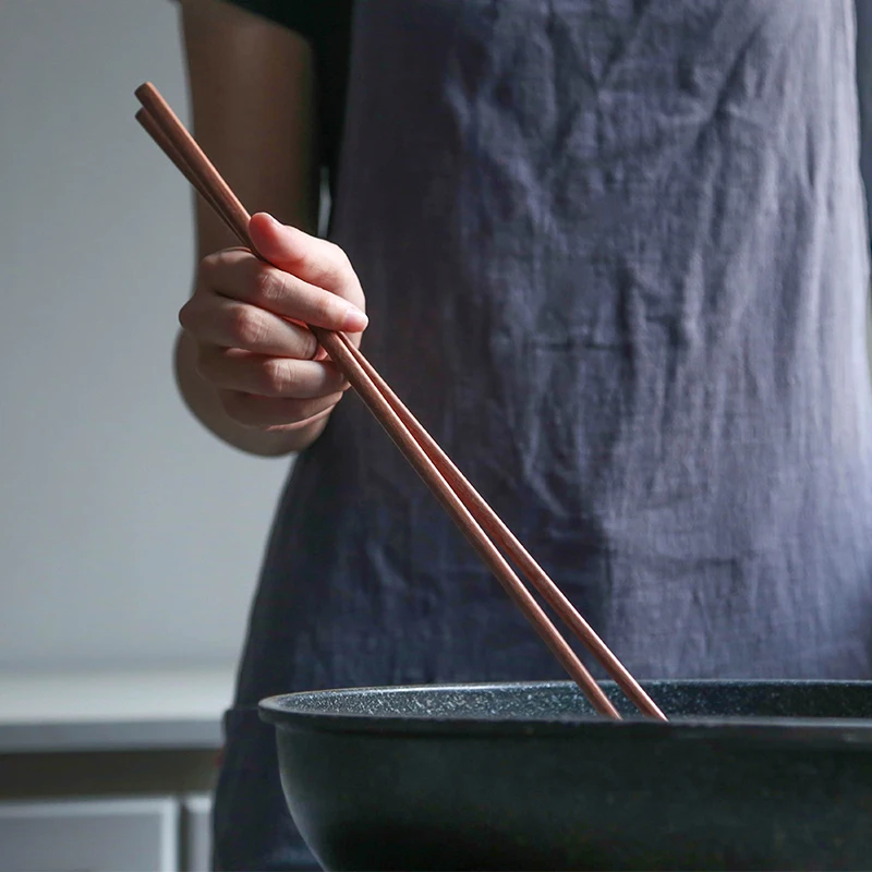 42CM-Chopsticks-Household-Tableware-Fried-Cooking-Frying-Natural-Wood ...