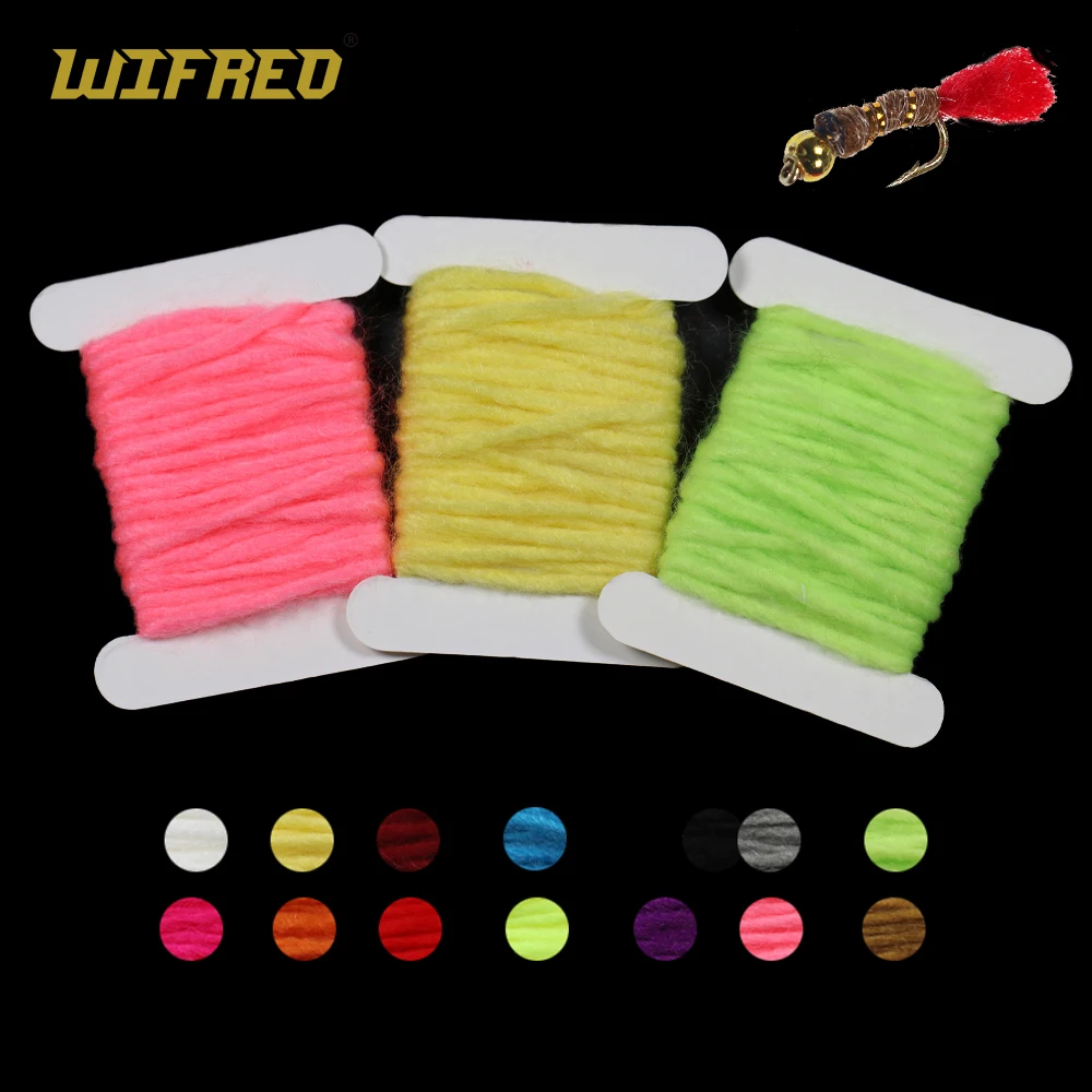 WIFREO-14-Colors-3mm-2M-Fly-Tying-Yarn-Egg-Fly-Tying-Material-Buzzer ...